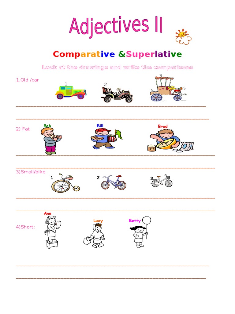 Comparative & Superlative Practice | PDF