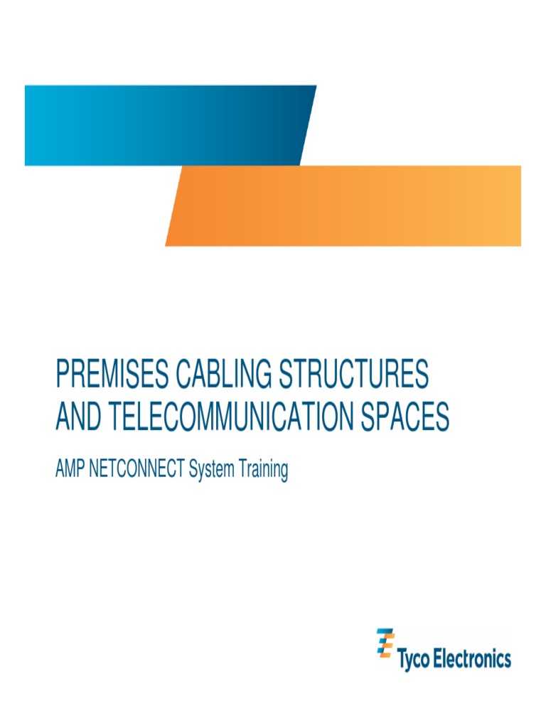 Premises Cabling Structures & Telecommunication Spaces PDF | PDF ...