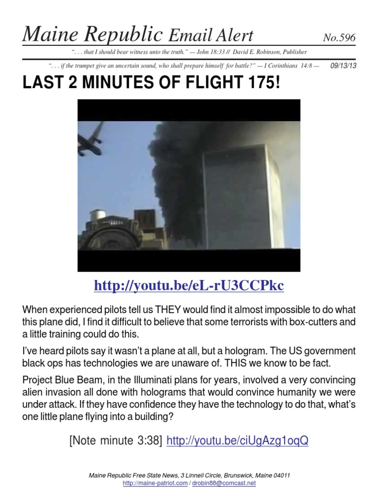 596 - Last 2 Minutes of Flight 175! PDF | PDF | Law