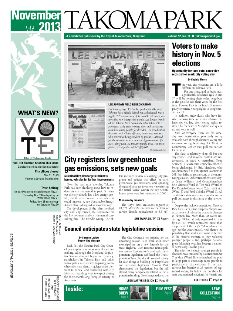 Takoma Park Newsletter - November 2013 | PDF | Homebrewing | Brewing