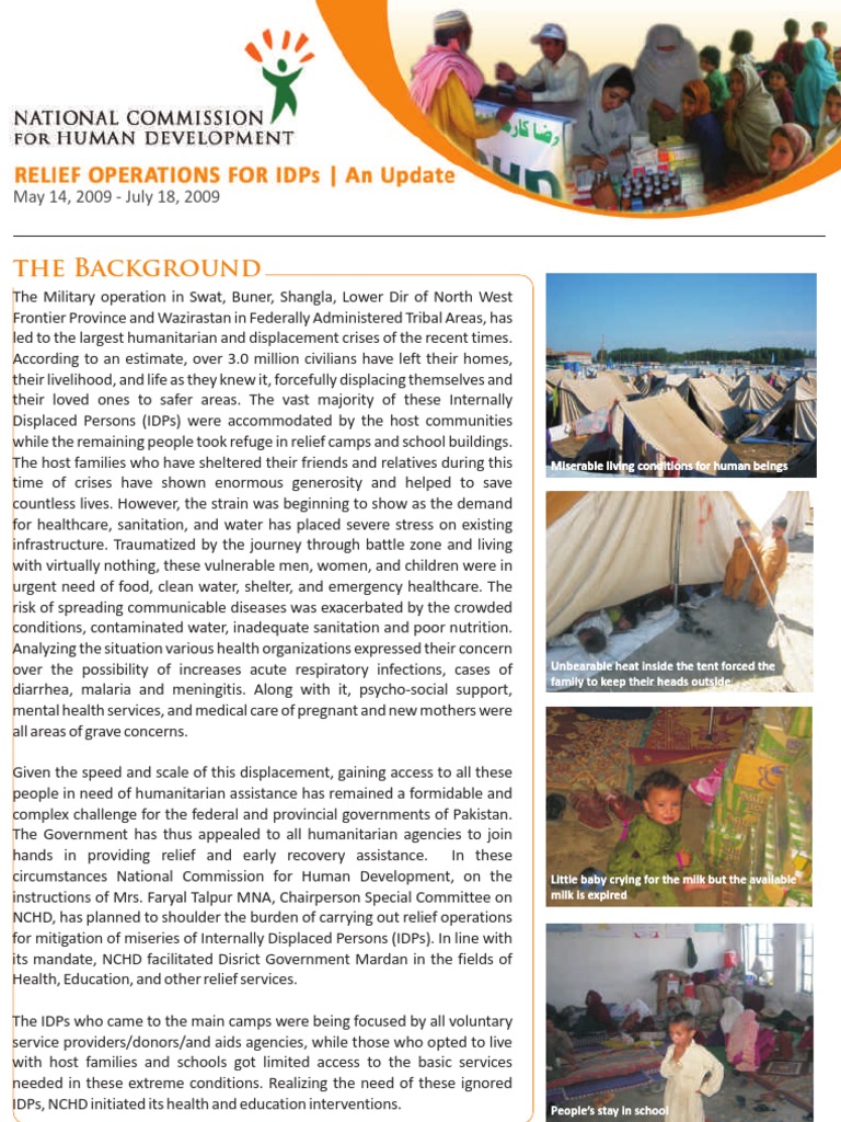 IDP Relief Newsletter | PDF | Internally Displaced Person | Wellness