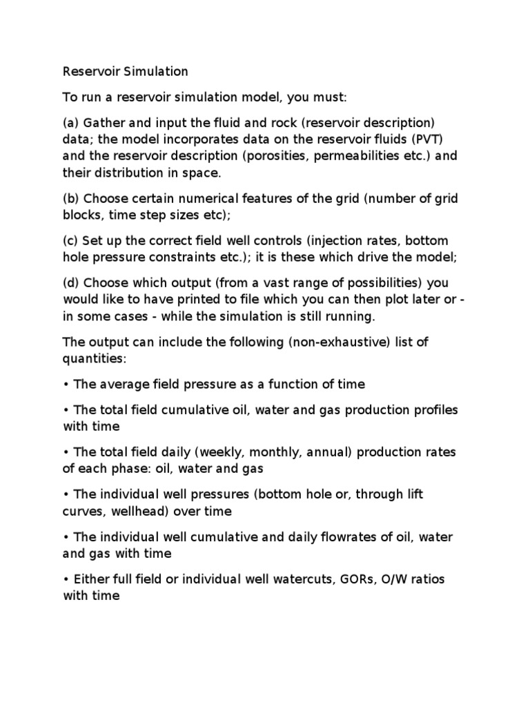 Reservoir Simulation | PDF | Petroleum Reservoir | Simulation