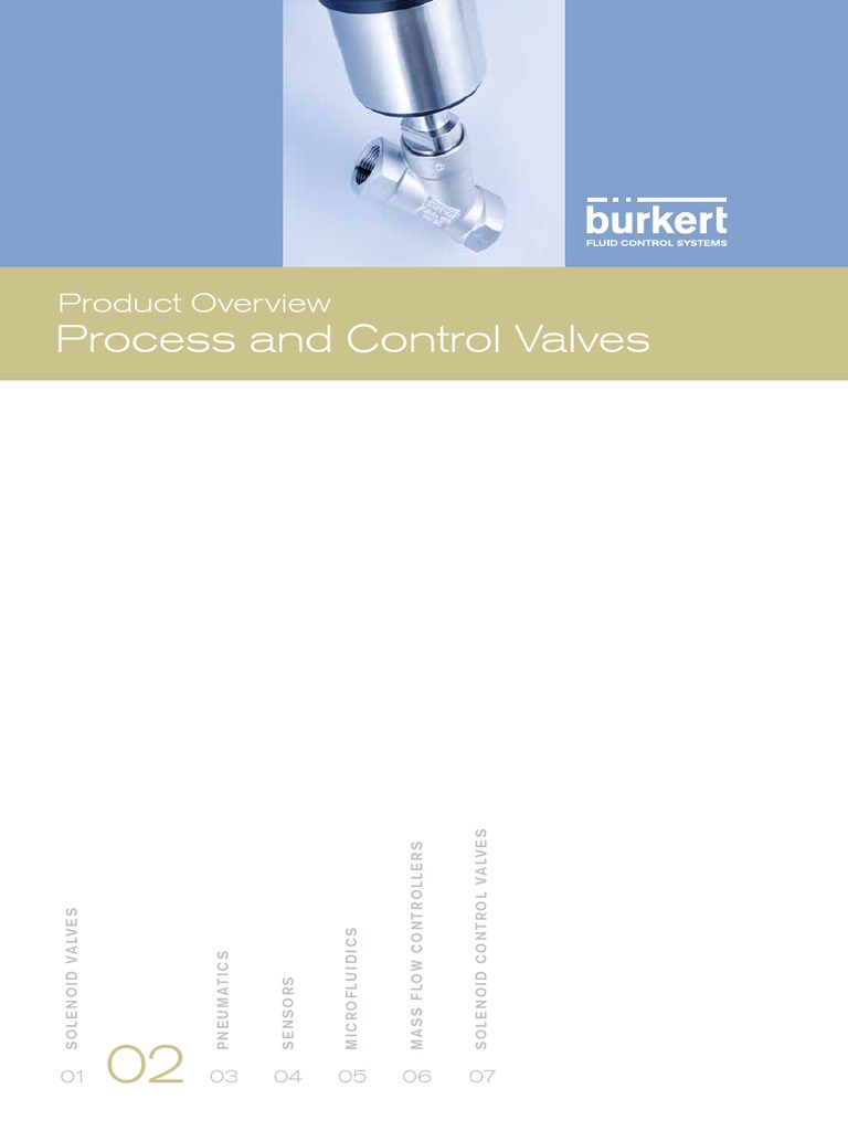 Burkert Product Overview 02 Process Valves | PDF | Valve | Actuator