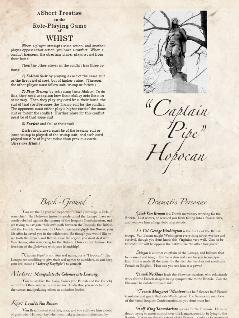 Captain Pipe | PDF | Lenape | Role Playing Games