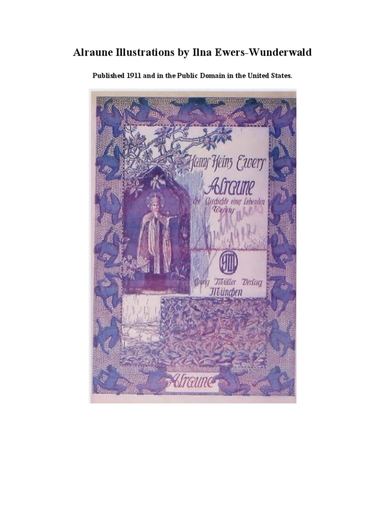 Alraune Illustrations by Ilna Ewers | PDF | Poetry | Classics