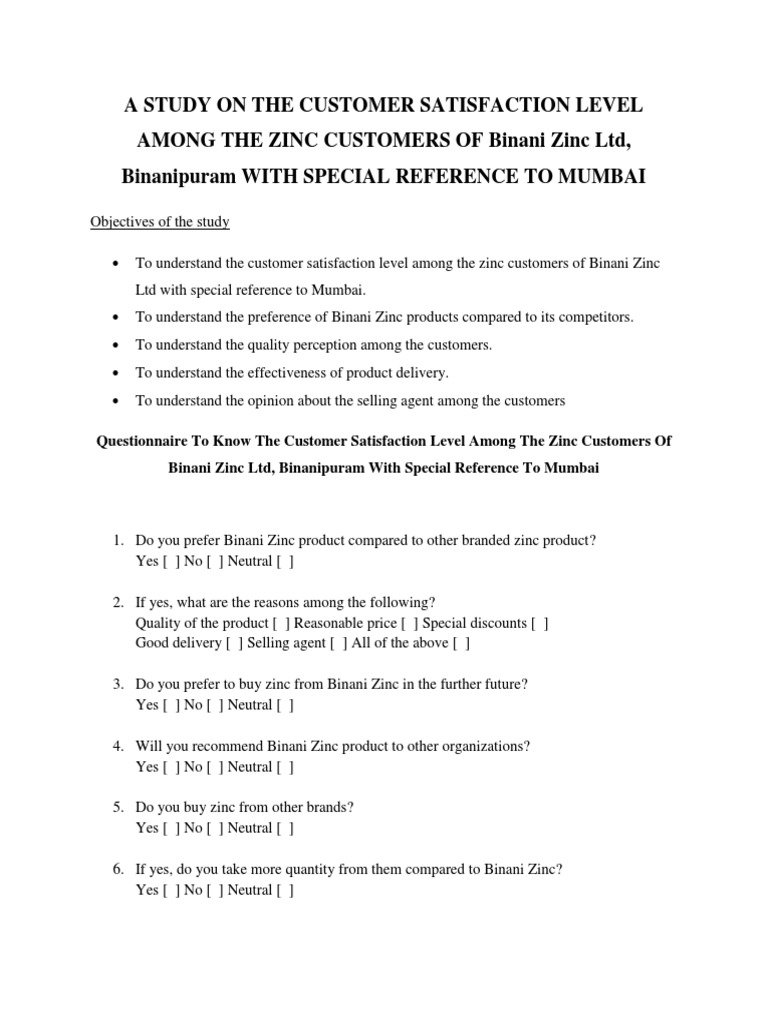 Questionnaire On Brand Awareness and Product Quality | Brand | Customer ...