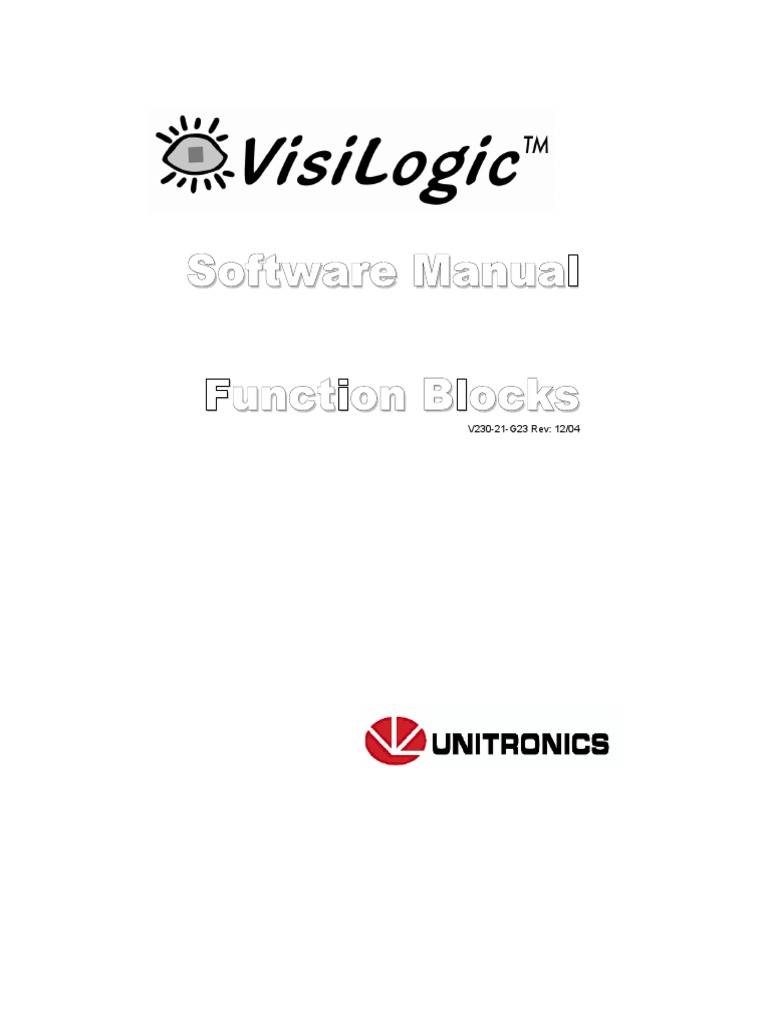 VisiLogic Software Manual-Function Blocks | PDF | Parameter (Computer ... VisiLogic Software Manual-Function Blocks | PDF | Parameter (Computer ...