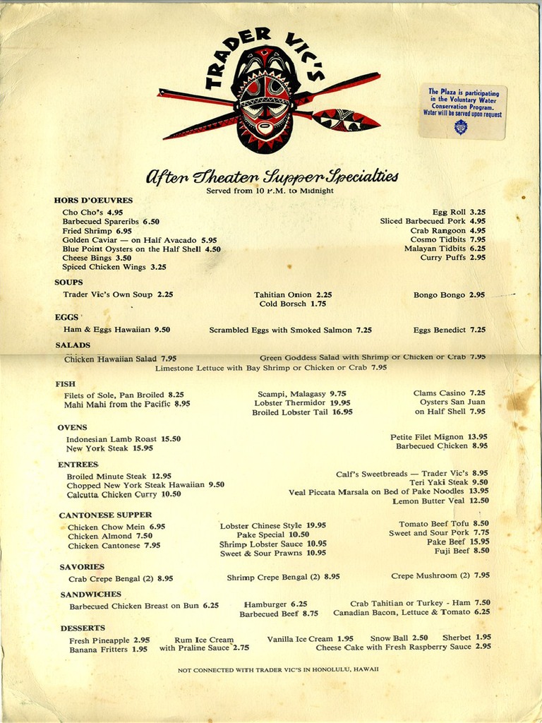 2013 Trader Vics Menu !234 PDF | PDF