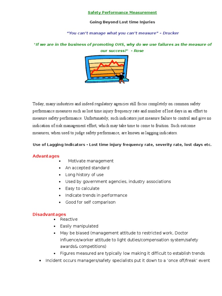 Safety Performance Measurement | PDF | Safety | Occupational Safety And ...