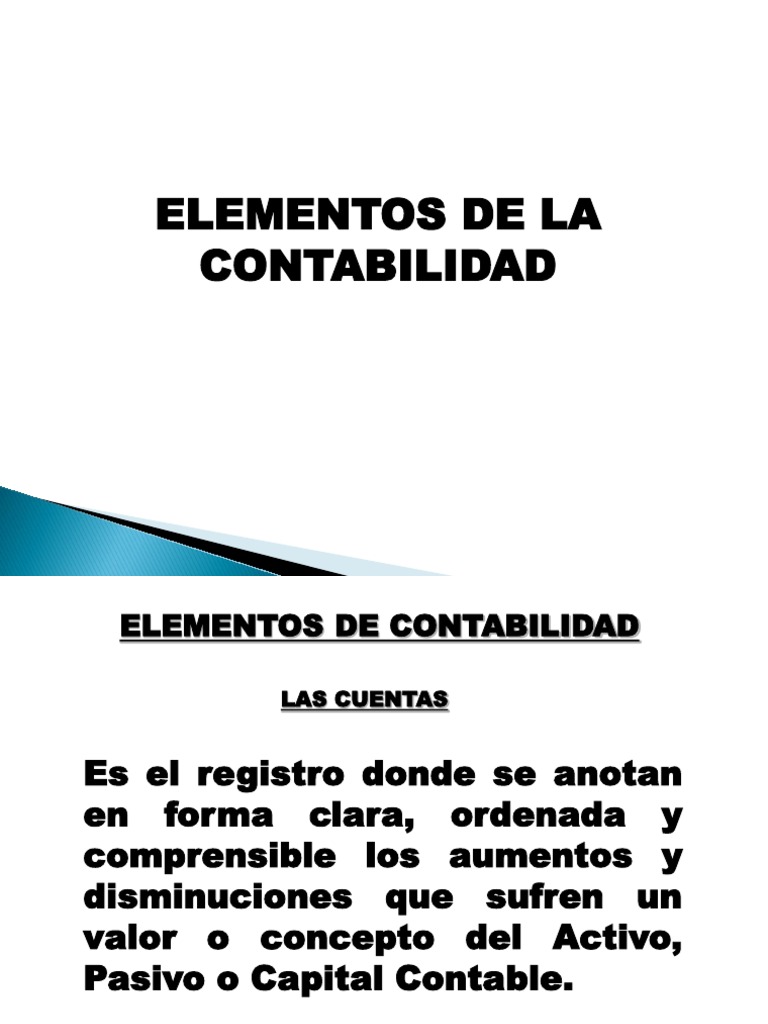 Elementos de Contabilidad | PDF | Contabilidad | Capital (economía)