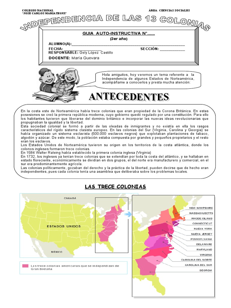 Independencia de Las 13 Colonias | Descargar gratis PDF | Trece ...
