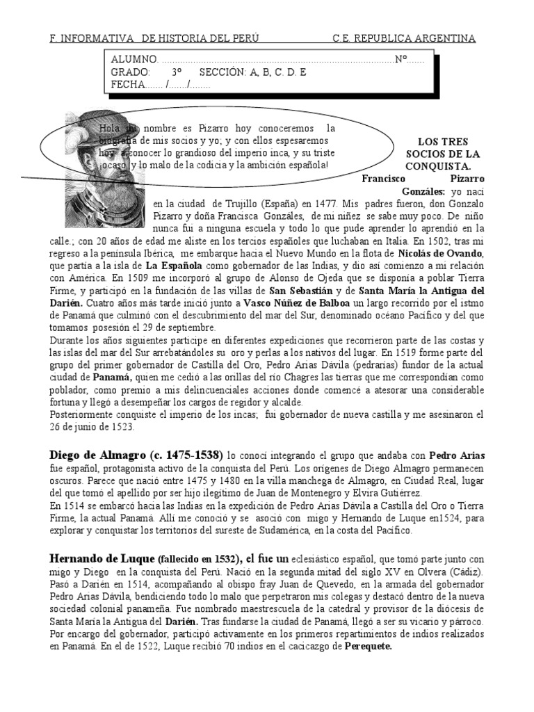 La historia de la conquista del Perú: Francisco Pizarro, Diego de Almagro y Hernando de Luque ...