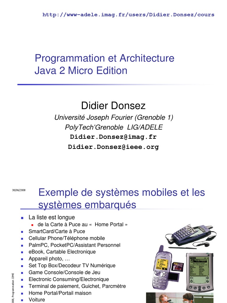 J 2 Me | PDF | Java (Langage de programmation) | Machine virtuelle