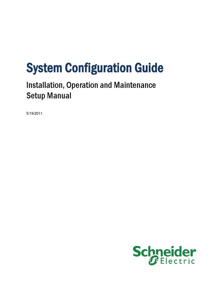 System Configuration Guide | PDF | Electrical Wiring | Cable