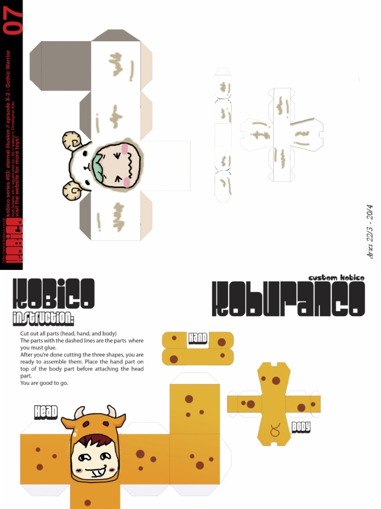 Chibi Zodiac Papercraft - 12 Cung Hoang Dao | PDF