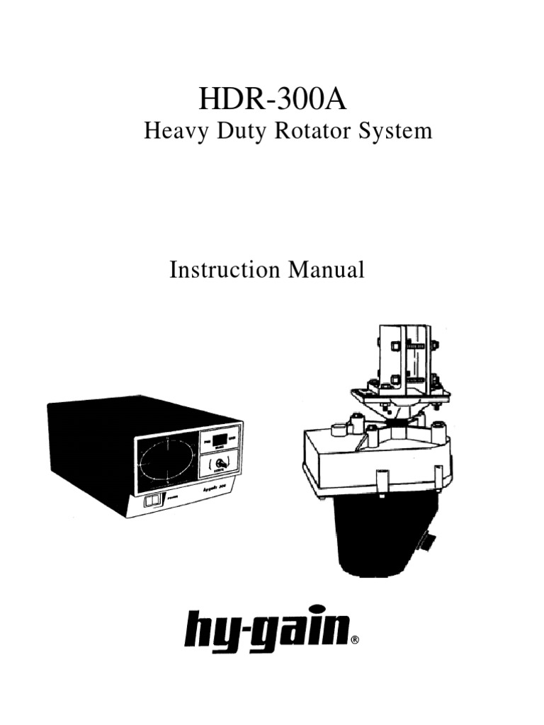 Telex hygain Rotator HDR-300A.pdf | Electrical Connector | Screw