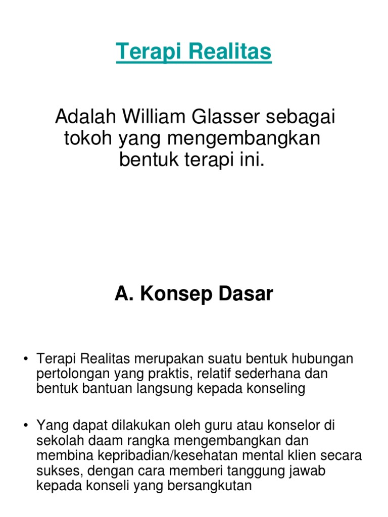 10 Terapi Realitas | PDF
