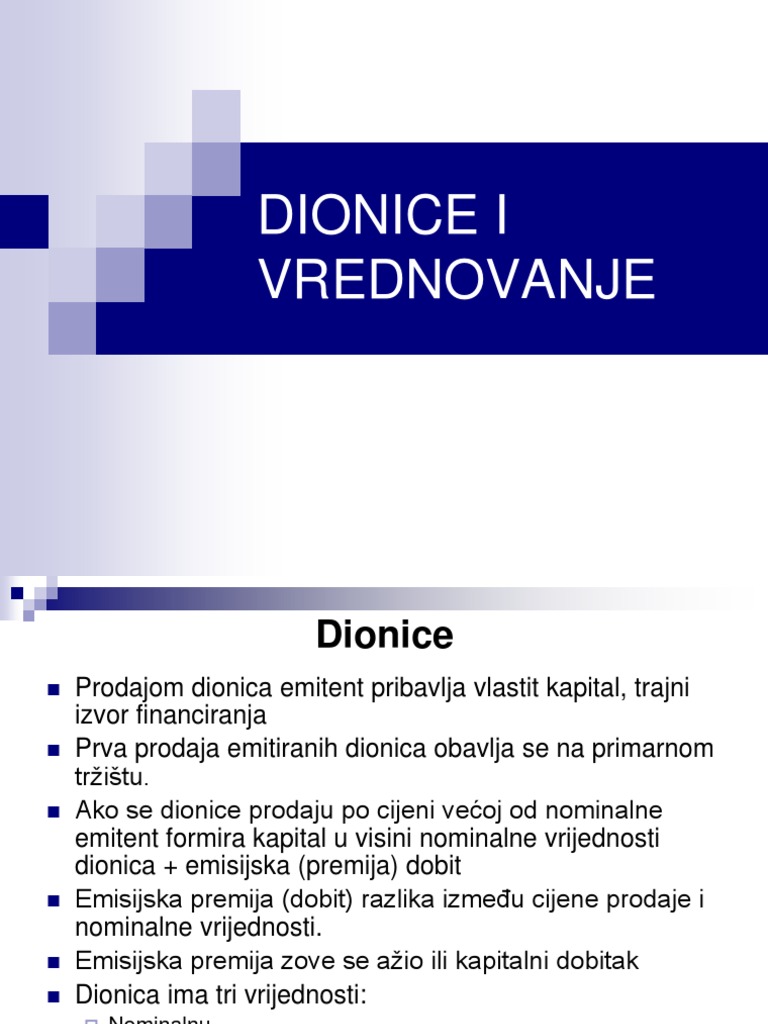 DIONICE | PDF