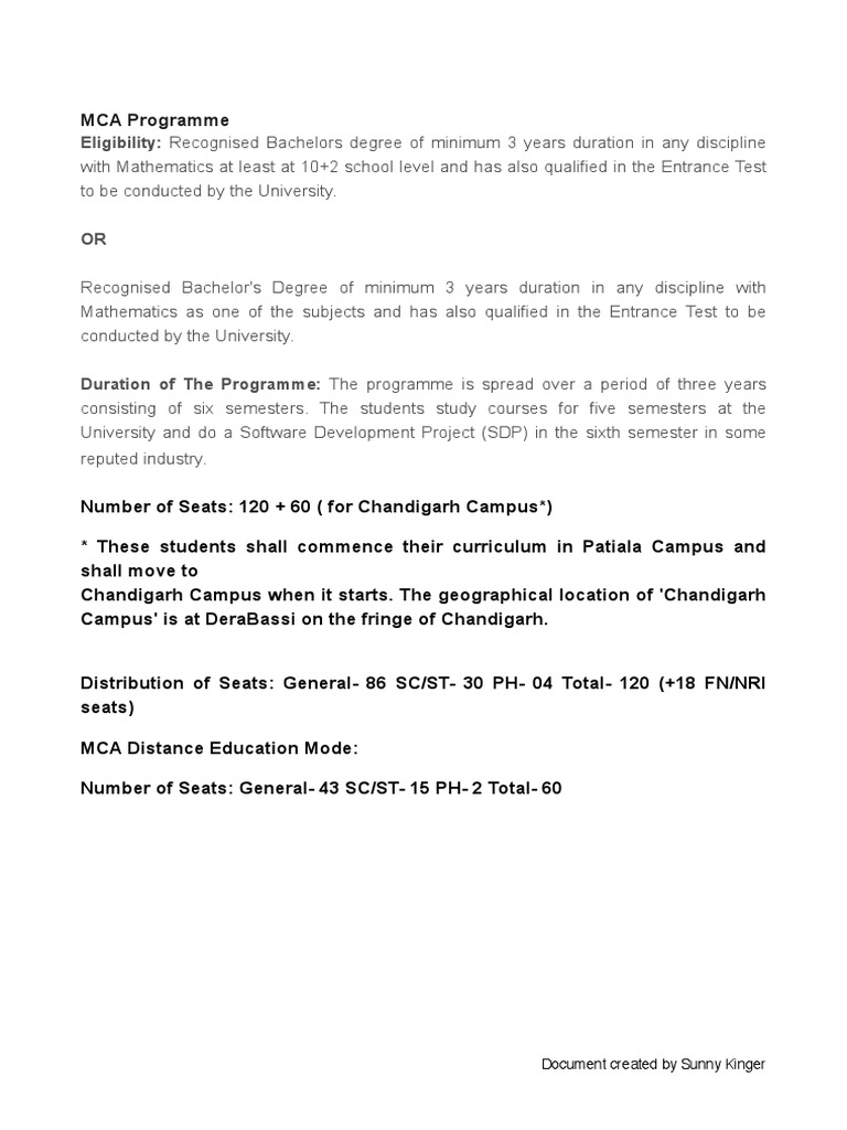 Thapar MCA Syllabus PDF | Download Free PDF | Relational Model | Constructor (Object Oriented ...