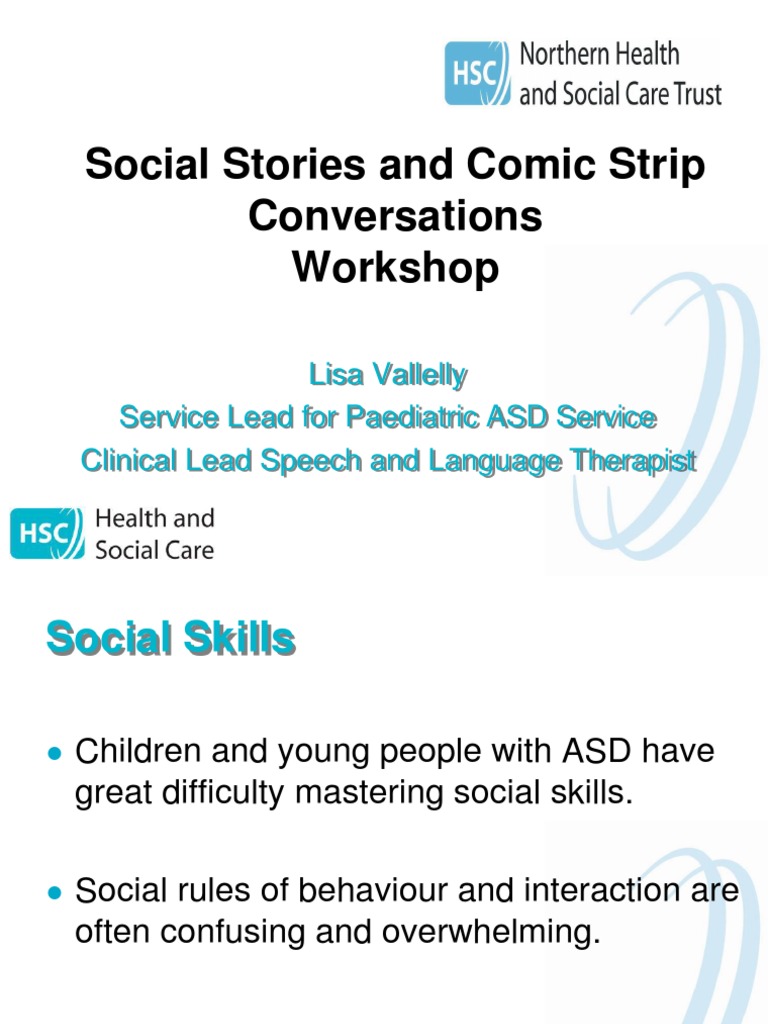Social Stories & Comic Strip Conversations Workshop | PDF | Theory Of ...