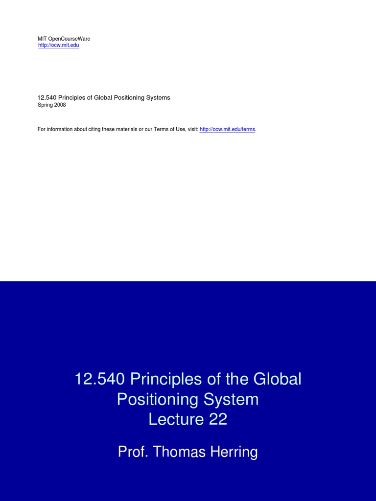 12.540 Principles of Global Positioning Systems: Mit Opencourseware ...