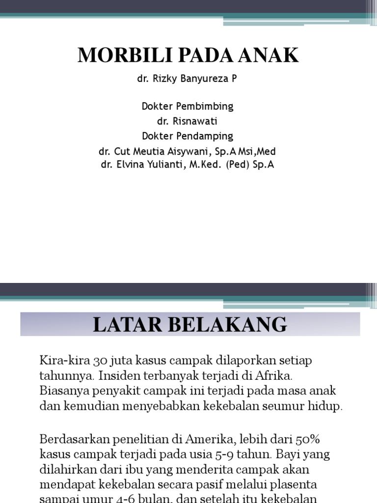 Morbili | PDF | Pengembangan Diri