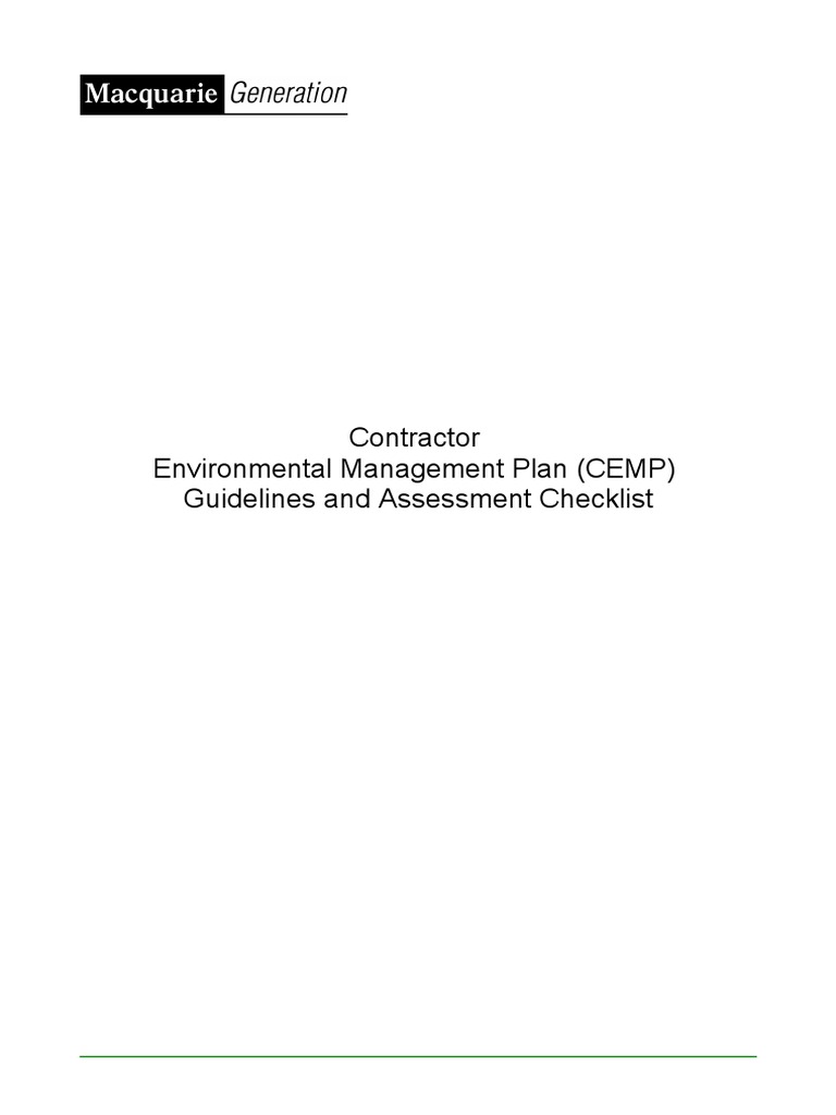 CEMP | PDF | Dangerous Goods | Risk Management