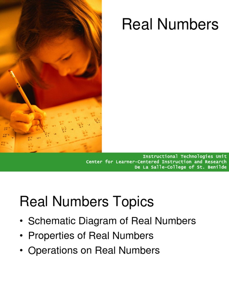 Topic01 Real Numbers | PDF | Integer | Real Number