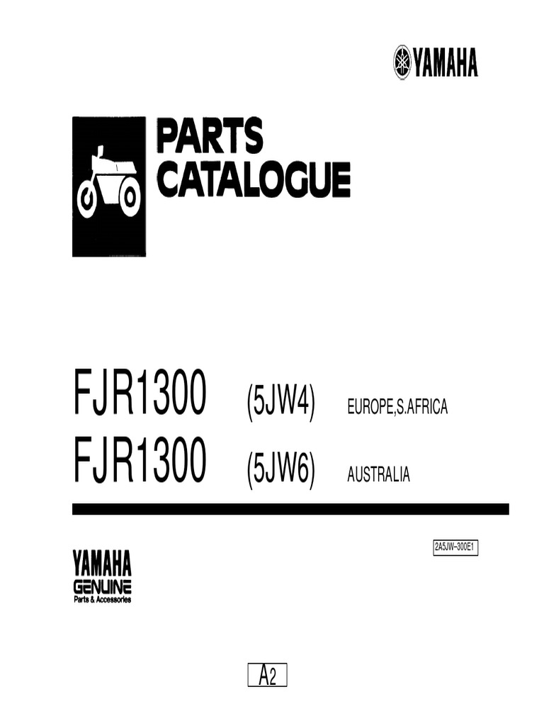 Yamaha Fjr1300 Parts Catalogue | PDF | Business