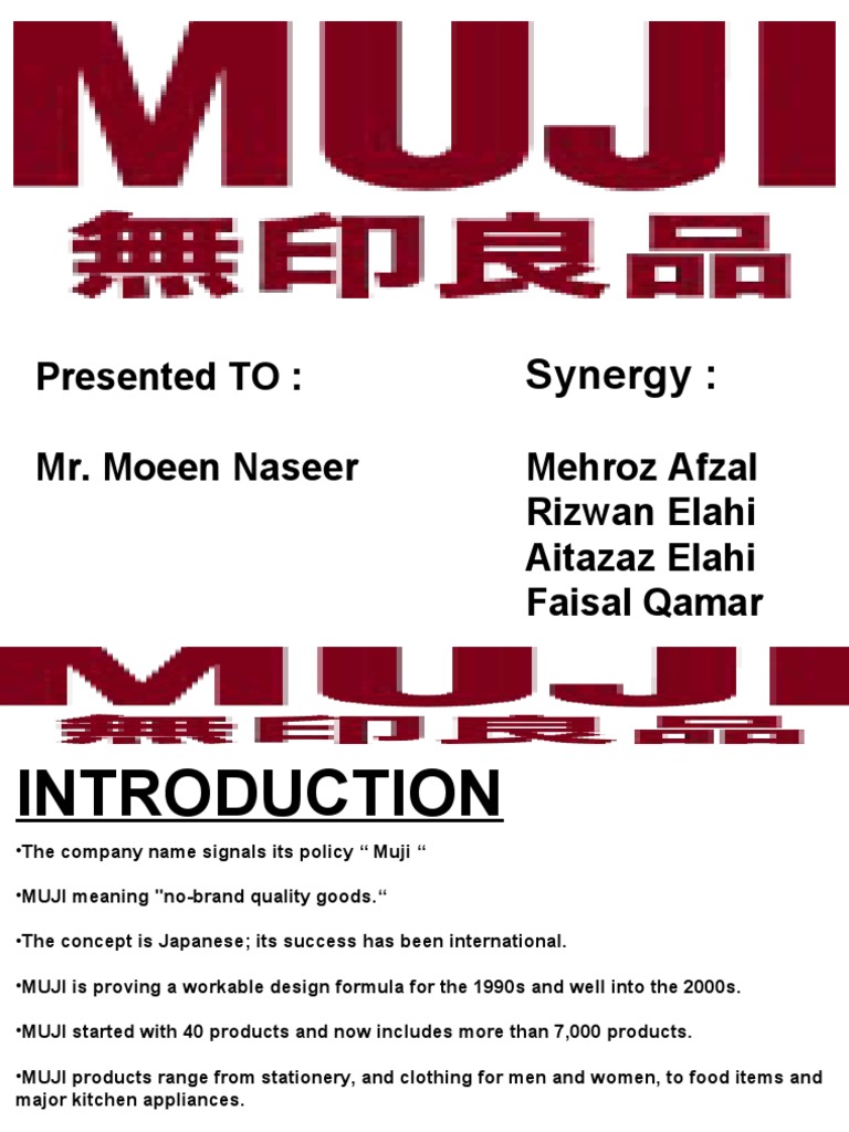 Muji Slides | PDF | Business | Trade