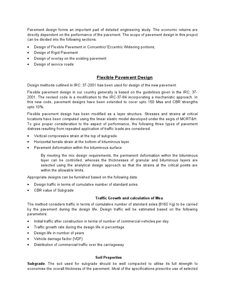 Flexible Pavement Design Methods | PDF | Road Surface | Strength Of ...