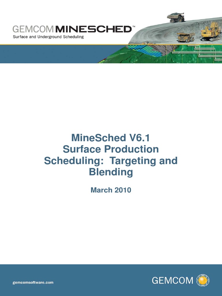 Surface Production Targeting and Blending | PDF | Computer File | Scheduling (Computing)