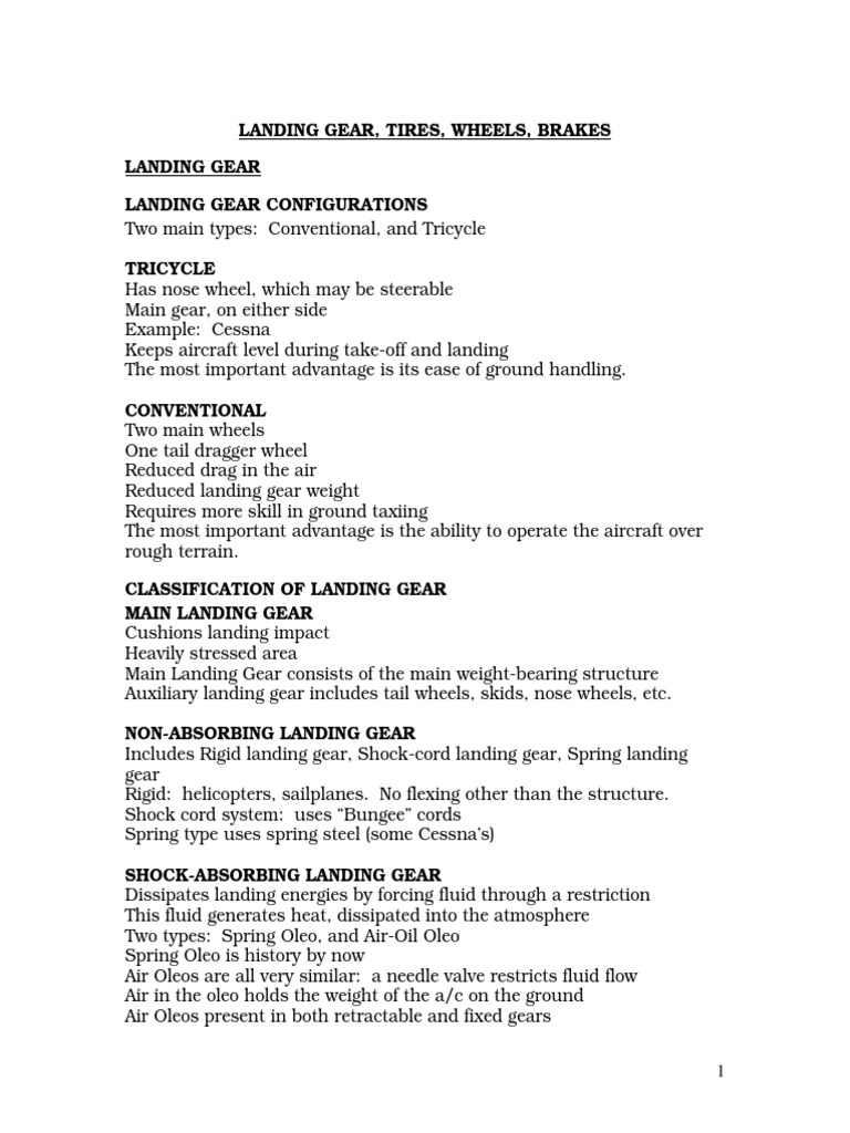 Landing Gear | PDF | Landing Gear | Tire