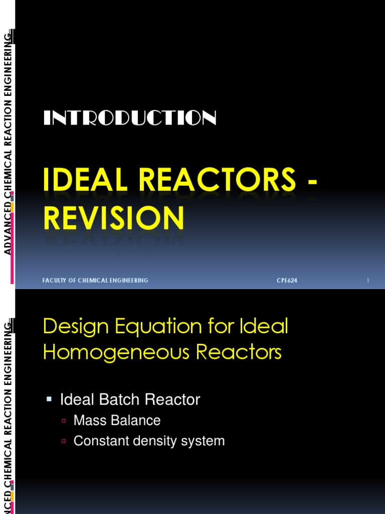 CH 1 - Catalytic Reactors & Mass Transfer | PDF | Adsorption | Chemical Reactor