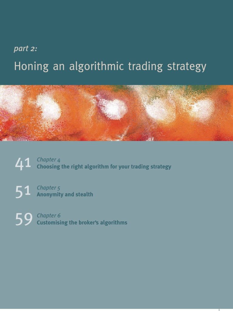 Honing An Algorithmic Trading Strategy | PDF | Algorithmic Trading ...