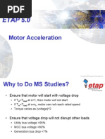 Motor Acceleration: Etap 21-1 ETAP 16.0 User Guide | PDF | Transmission Line | Electric Motor