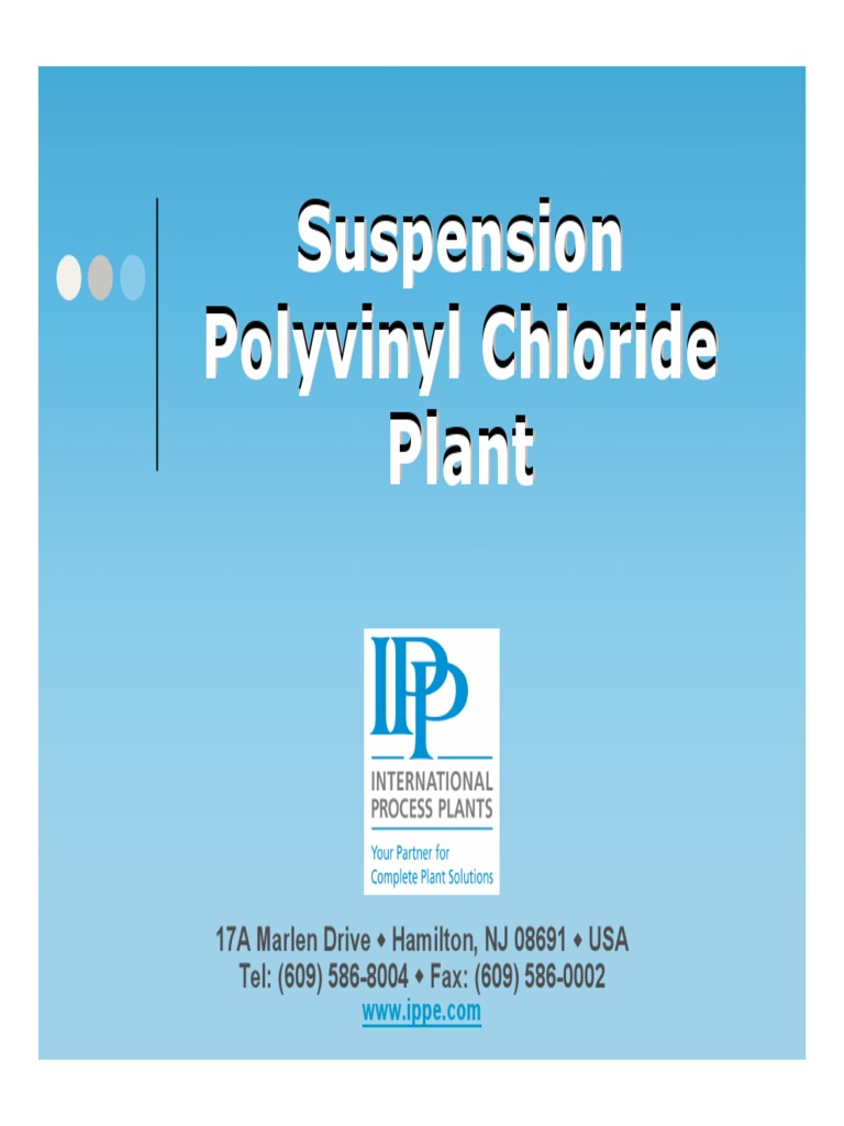 PVC PPT | PDF | Polyvinyl Chloride | Chemical Reactor