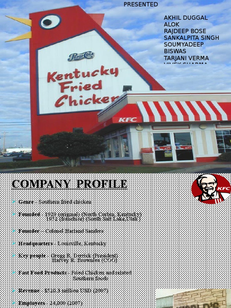 Presentation on Kfc. | Restaurant And Catering | Business