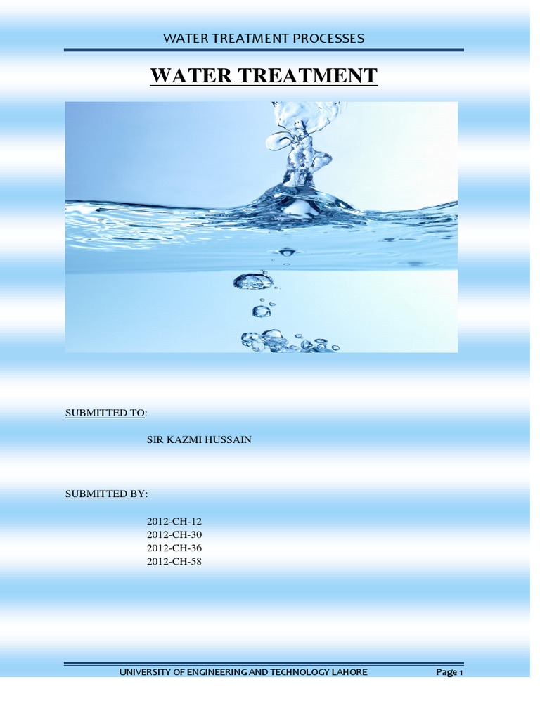 Water Treatment Processes Overview | PDF | Sodium Carbonate | Sodium ...