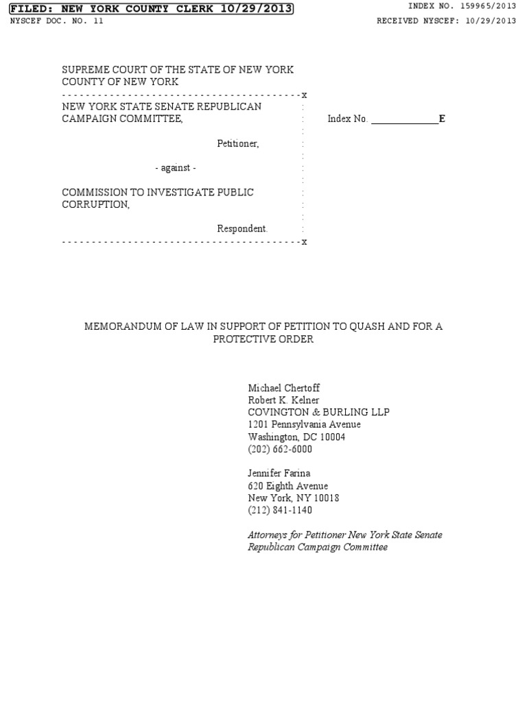 Senate Republican Subpoena Response | PDF