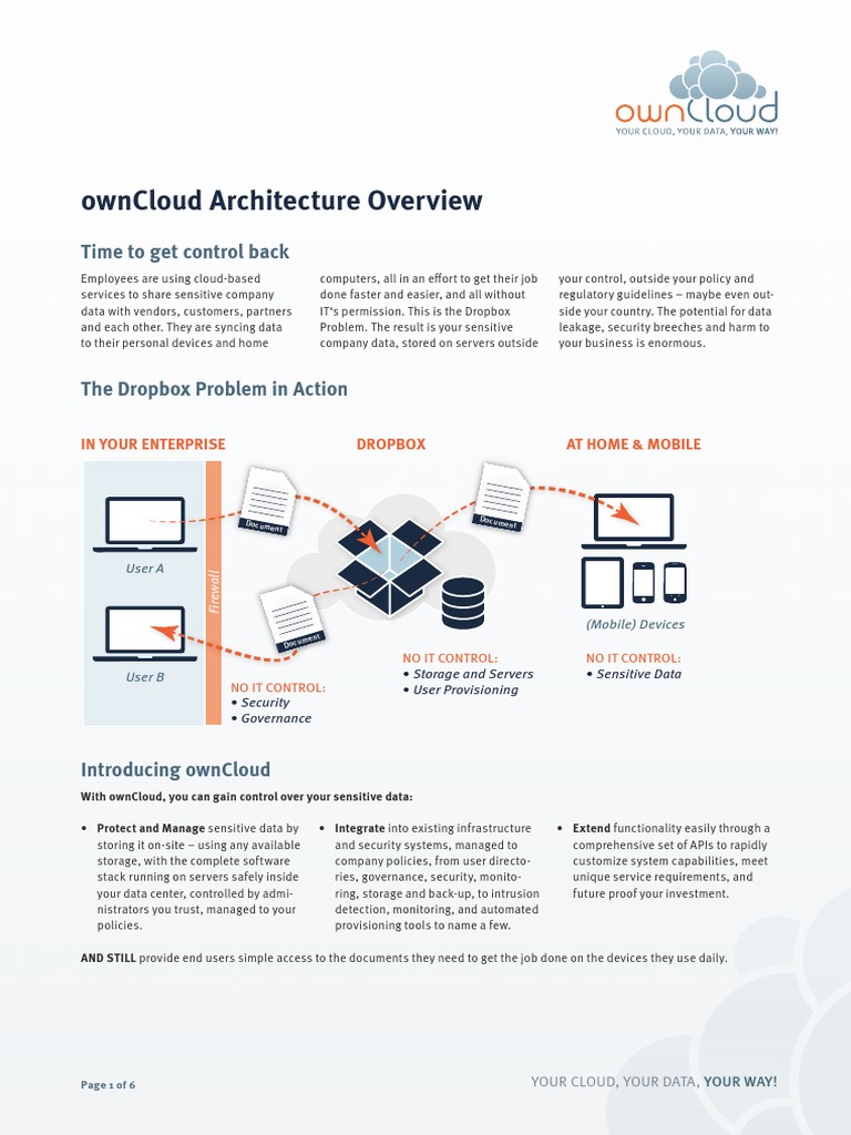Owncloud Architecture PDF | PDF | File System | Cloud Computing
