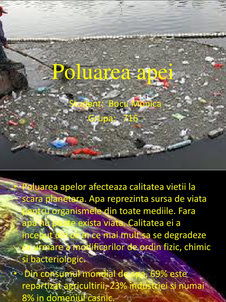 Poluarea apei