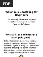Water Polo For Dummies | PDF | Sports | Games Of Physical Skill