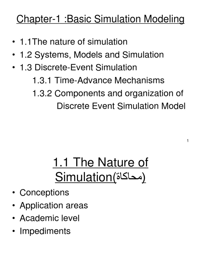 233CS Chapter 1 | PDF | Simulation | Subroutine