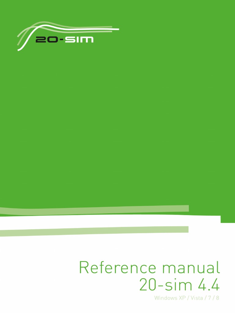20 Sim Reference 44 | PDF | Installation (Computer Programs) | Tab (Gui)