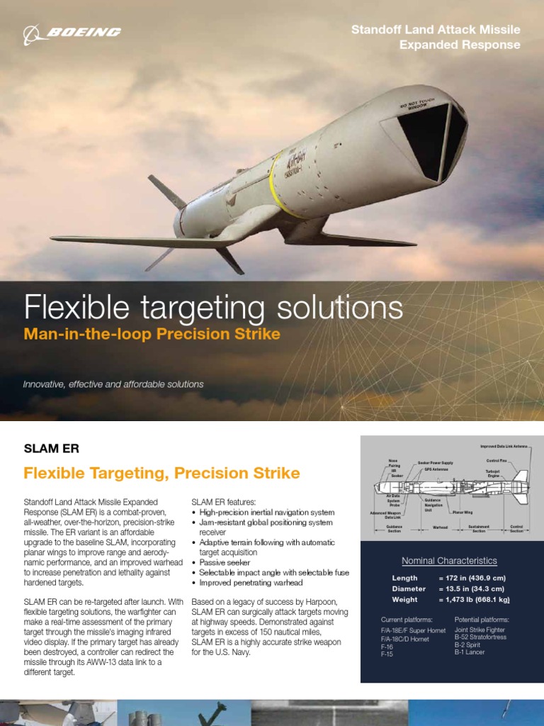 BOEING - SLAM-ER (Standoff Land Attack Missile-Expanded Response) PDF ...