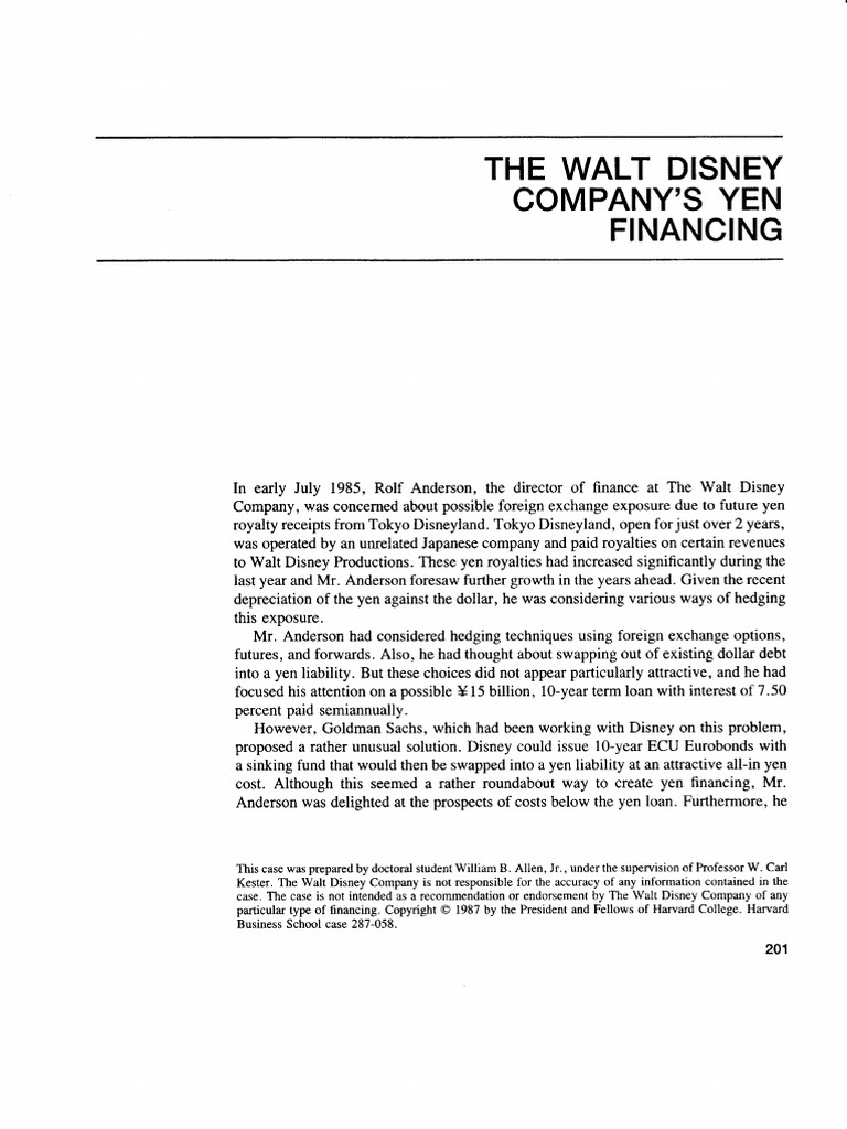 5b Disney Yen Financing | PDF