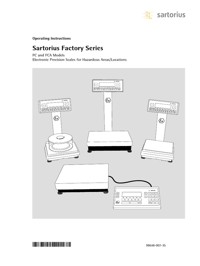Balanza Granataria Sartorius Fc2cce-Sx | PDF | Pound (Mass) | Parameter (Computer Programming)