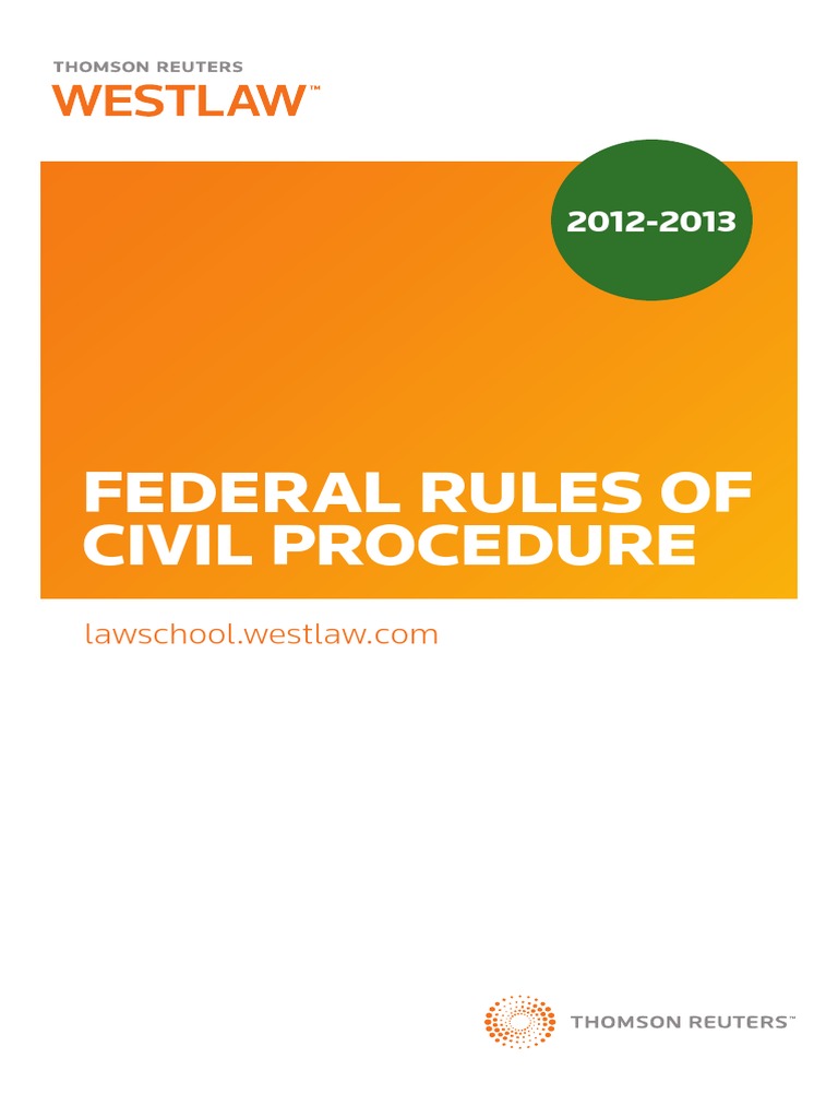 FRCP PDF PDF Service Of Process Federal Rules Of Civil Procedure