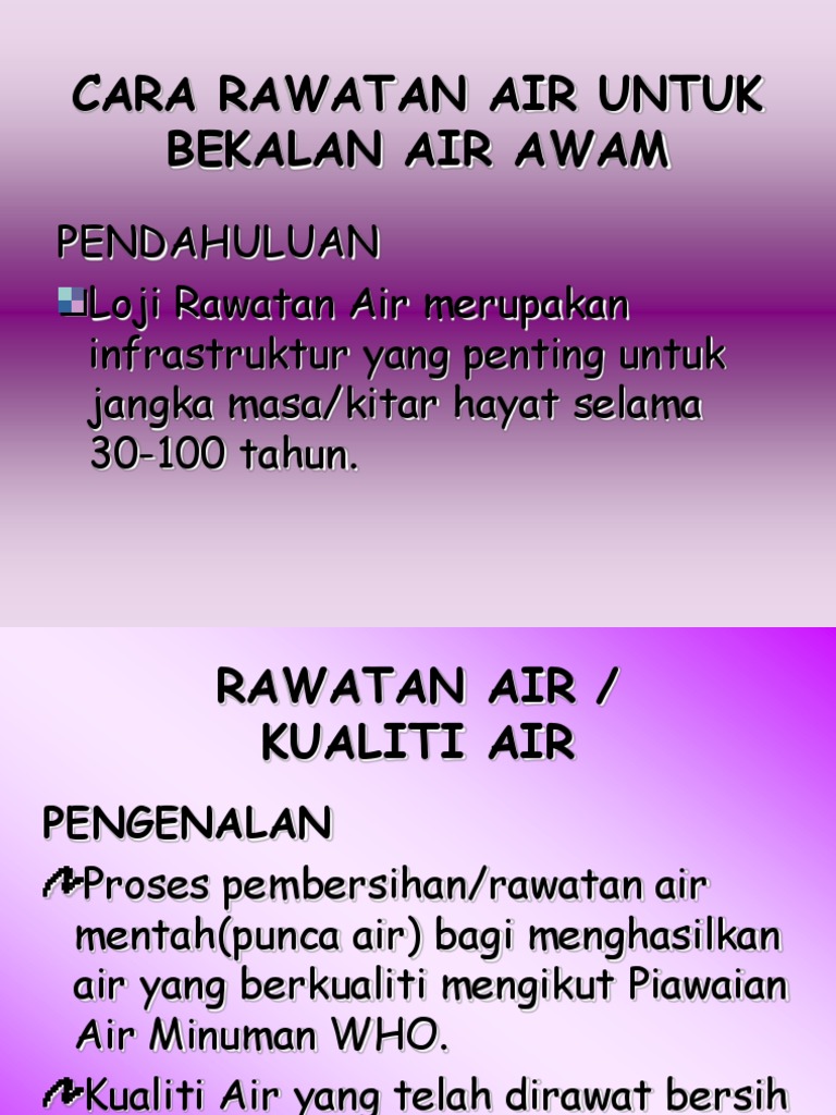 Rawatan Air | PDF